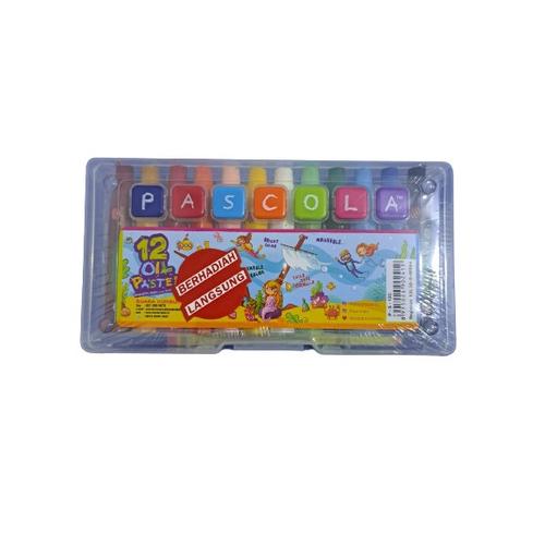 Jual Standard Pascola Oil Pastel 12 / Set ( Crayon / Pewarna / Coloring ...