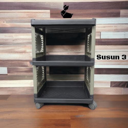 Jual Rak Multiguna Serbaguna Yoyo SUSUN 3 4 5 SS3 SS4 SS5 - Hitam ...