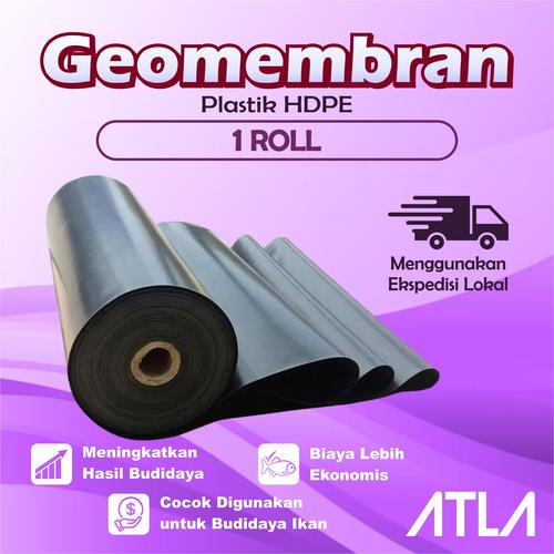 Jual EKSPEDISI LOKAL Plastik HDPE Geomembran Hitam Roll Geomembrane ...