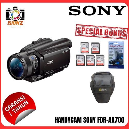 Jual CAMCORDER SONY FDR AX700 4K / CAMCORDER SONY AX700 - PAKET 64GB ...
