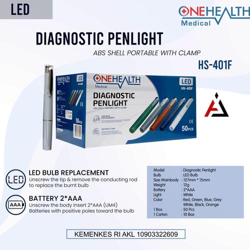 Jual Penlight LED Onehealth Cahaya Putih Senter Medis - Blue - Jakarta ...