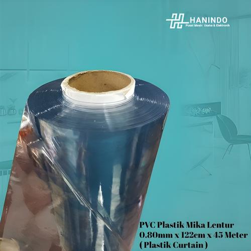 Jual PVC Plastik Mika Lentur 0.80mm x 122cm x 45 Meter ( Plastik Curtain ) - Kota Bandung ...