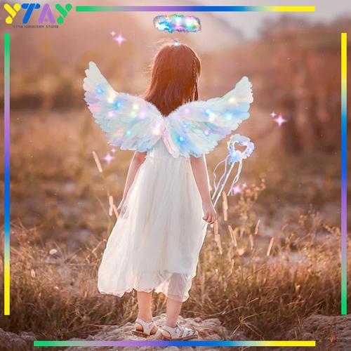 Jual 3in1 Kids Angel Costume Set/Angel Wing Headband Led/Sayap Bidadari ...