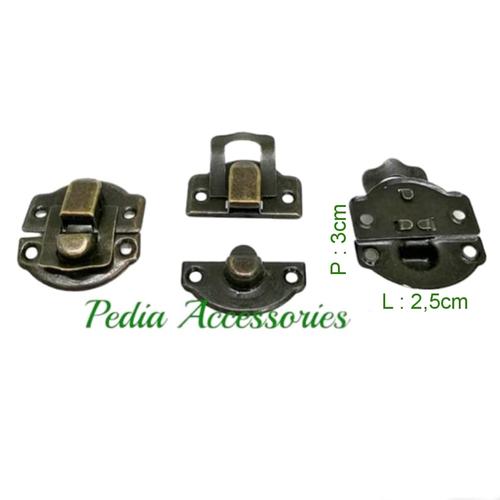 Jual KUNCI DUS BESAR/ KUNCI KOTAK PLAKAT/PENGAIT BOX 2,5x3cm Pak Isi ...