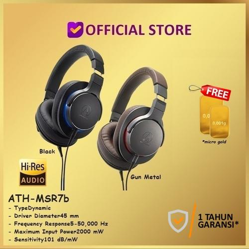 Promo Audio-Technica ATH-MSR7B Over-Ear High-Resolution Headphones MSR7 ...