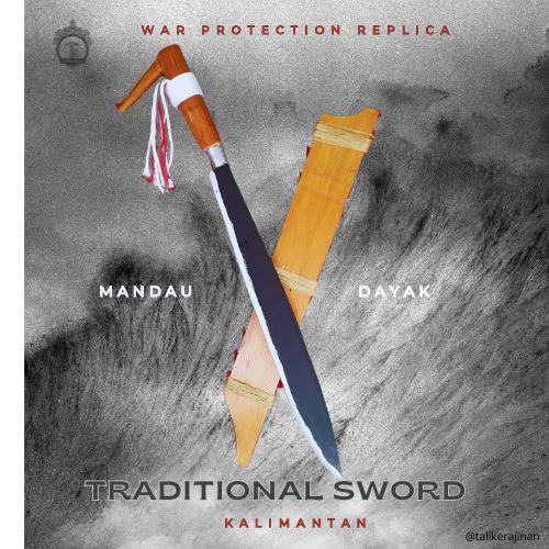 Jual Replika Pedang Mandau Aksesoris Adat Karnaval Kalimantan Dayak ...