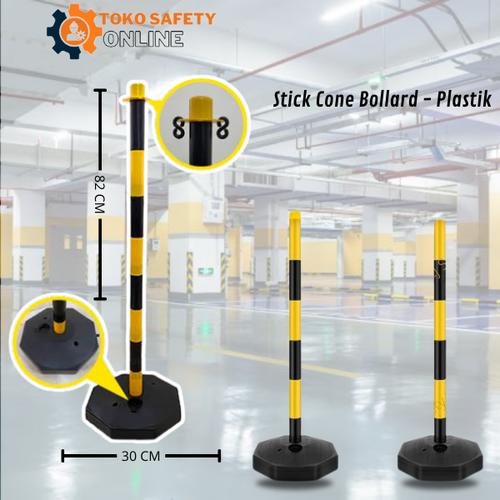 Jual Stick Cone Base Plastik / Stick Bollard 83 CM - Stick Cone Bar ...
