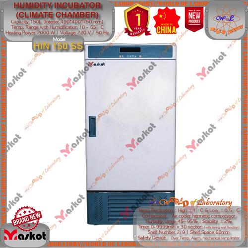 Jual MASKOT Humidity Incubator / Climate Chamber 150 Liter Model HIN ...