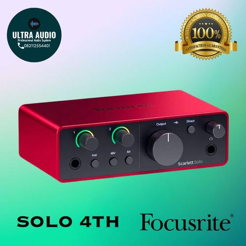 Jual Focusrite Scarlett Solo Gen 4 USB Audio Interface w/ Air Mode ...