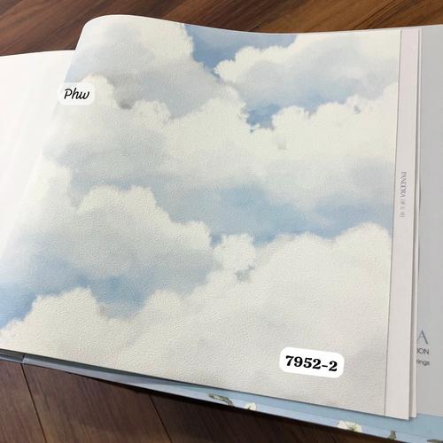 Jual Wallpaper Dinding Awan Langit Biru Pink Roll Besar Pandora 7952 ...