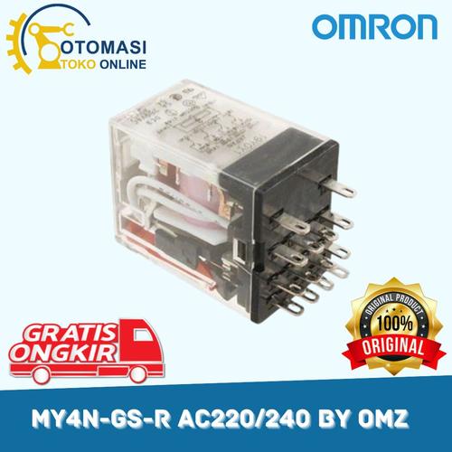 Jual Omron Relay 14 kaki LED indikator 4 pole MY4N-GS-R AC220/240 BY OMZ - Jakarta Pusat - Toko ...