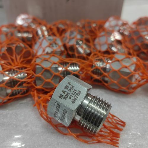 Jual Hex Plug 1/2" BSPP Male Cone 60° 30K 30000PSI SS316 SPIESTAR PLUG ...