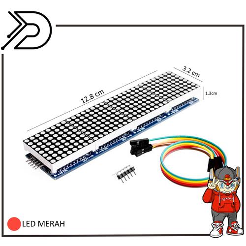 Jual LED DOT MATRIX MODULE 8x8 4-IN-1 32X8 MAX7219 RUNNING TEXT DISPLAY ...