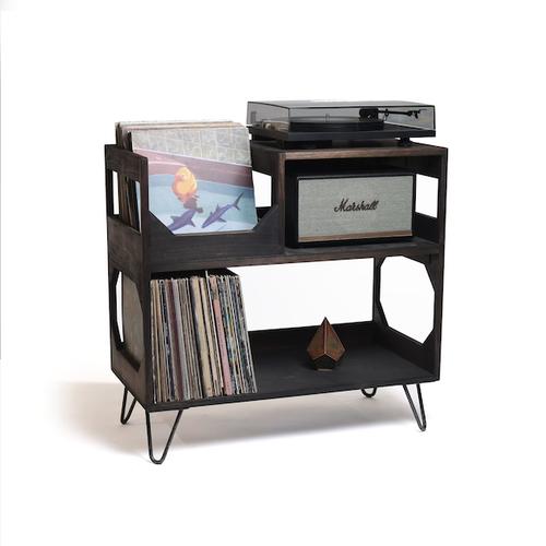 Jual Rak Vinyl / Rak piringan Hitam Kayu hollow / Record Box Stand ...