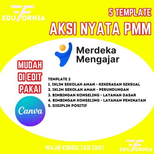 Jual TEMPLATE AKSI NYATA PMM PART 2 (5 TOPIK PLATFORM MERDEKA MENGAJAR ...