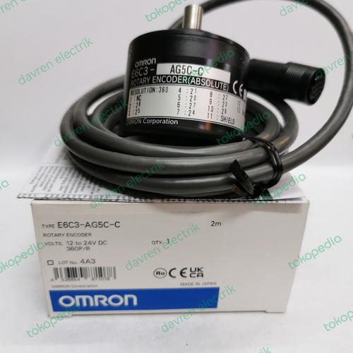 Jual omron absolute rotary encoder E6C3-AG5C-C, 360pr - Jakarta Barat ...