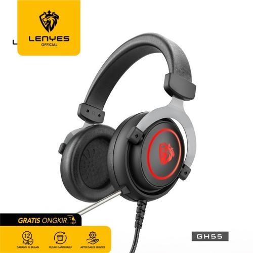 Jual Lenyes GH55 Stereo Gaming Headset Headphones RGB Deep Bass ...