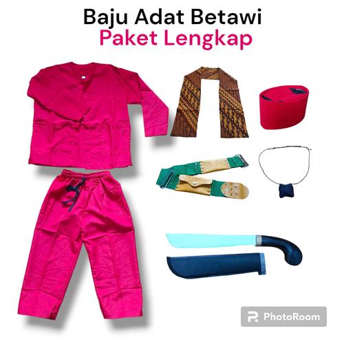Jual Pakaian Adat Betawi Anak dan Dewasa Setelan Baju Pangsi Lengkap ...