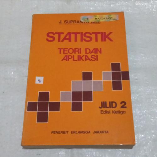 Jual BUKU STATISTIK TEORI DAN APLIKASI JILID 2 EDISI KETIGA - Kab ...