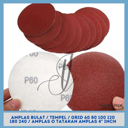 Promo Amplas Tempel Bulat Velcro SAND PAPER / AMPlas BUAT GERINDA 4 ...