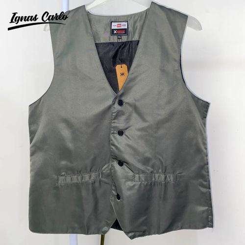 Jual Rompi Jas Pria Bahan Halus Modern Real Pict | Vest Rompi Formal ...