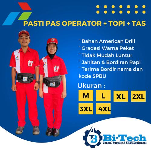Jual Paket Seragam Set Operator SPBU plus Topi plus Tas Pinggang - Kota ...
