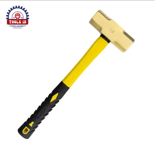 Jual Brass hammer 1 lb 0,5 kg gagang fiber/Palu Kuningan 1LB 0,5kg full ...