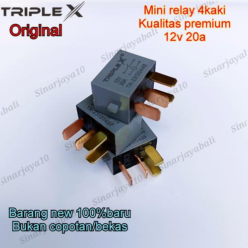 Jual relay stater mini 4kaki rellay starter start rilay lampu motor ...