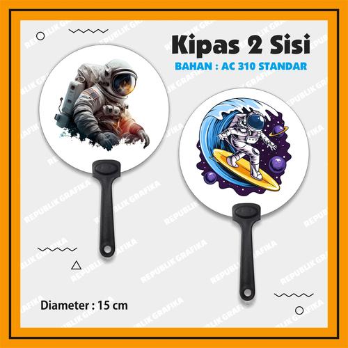 Jual KIPAS TANGAN SOUVENIR PROMOSI CUSTOM - 2 SISI - BAHAN AC 310 ...