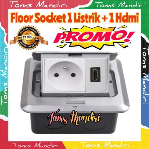 Jual Floor Socket lantai Meja Socket 1 listrik + 1 HDMI - Jakarta Barat ...