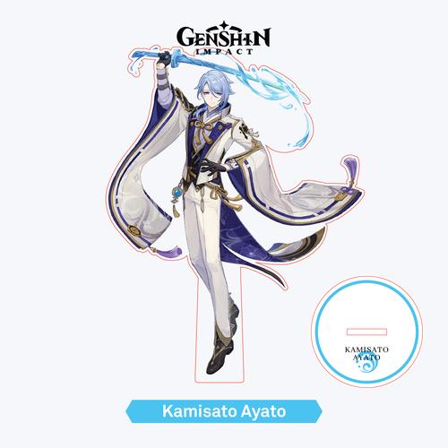 Jual Standee Figure Akrilik Genshin Impact - Kamisato Ayato - Putih ...