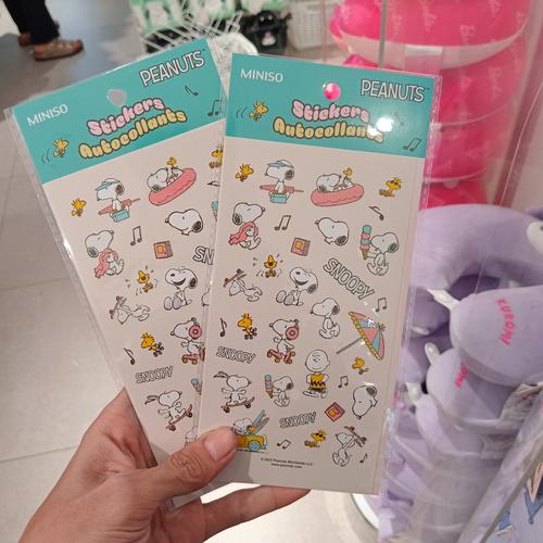 Jual Stiker Karakter Snoopy Lucu - Miniso Snoopy Collection 10*22cm ...