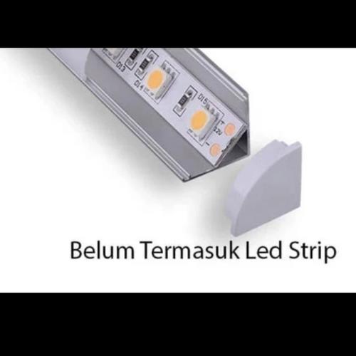 Jual LED Profil cover casing Housing Led strip Alumunium L 1 meter ...