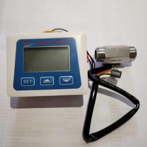 Jual digital flow meter display with flow sensor stainless steel ...