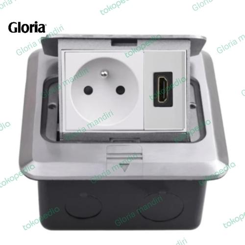 Jual Floor Socket lantai Meja Socket 1 listrik + 1 Hdmi - Jakarta Barat ...