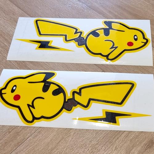 Jual Stiker untuk mobil motor Pikachu running full color - Kab ...