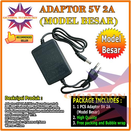 Promo Adaptor 5V 2A Jack 5.5mm x 2.5mm Adapter HTB Netlink Media ...