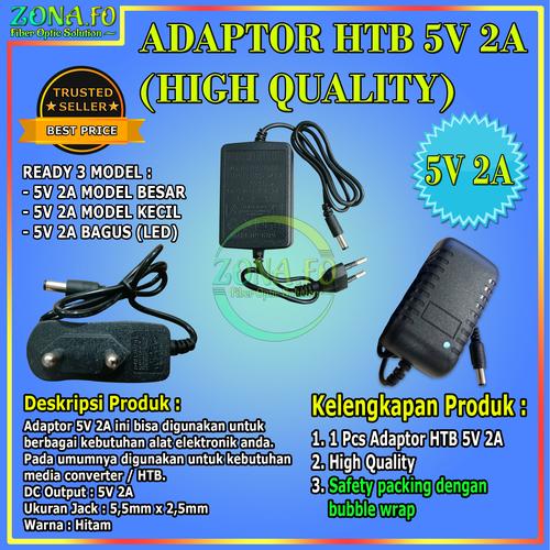 Promo Adaptor 5V 2A Jack 5.5mm x 2.5mm Adapter HTB Netlink Media ...