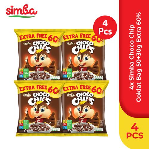 Promo Choco Chip Cereal SIMBA - 4 Bag 50gr + 30gr Free 60% Lebih Hemat ...