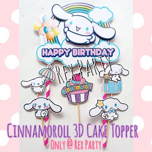 Jual Cinnamoroll 3D Cake Topper/Topper Kue Cinnamoroll/Cinnamoroll ...