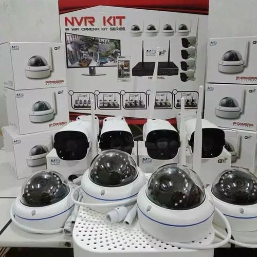 Jual PAKET NVR KIT CCTV WIRELESS 10 CHANNEL 10 KAMERA 5MP BISA REKAM ...