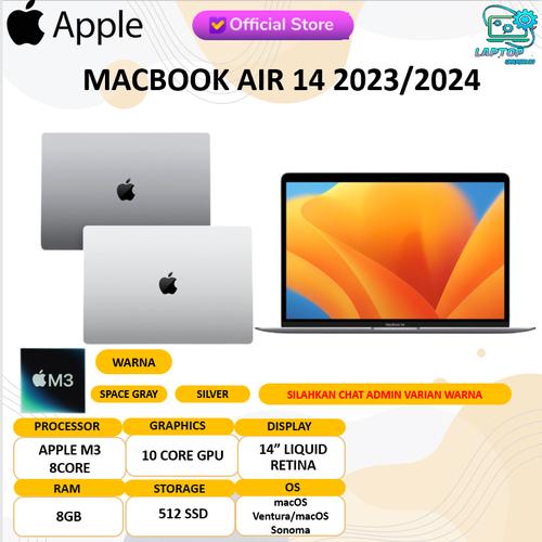 Promo Apple MacBook Air 14 M3 chip 8 core ram 8gb 512ssd gpu 10 core ...