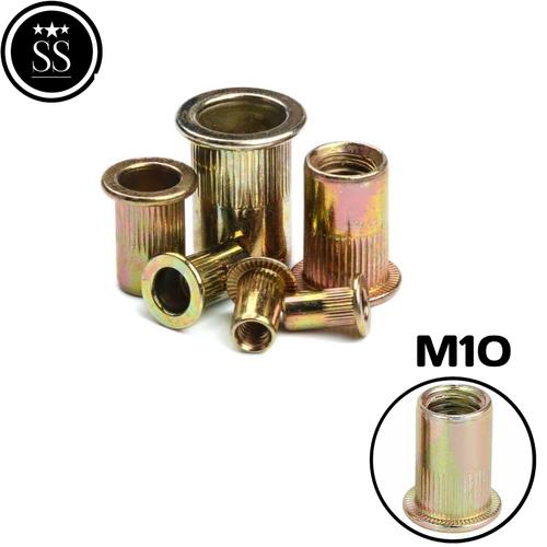 Jual Mur rivet / Nut Rivnut Kuning besi carbon steel nutsert tanam M10 ...