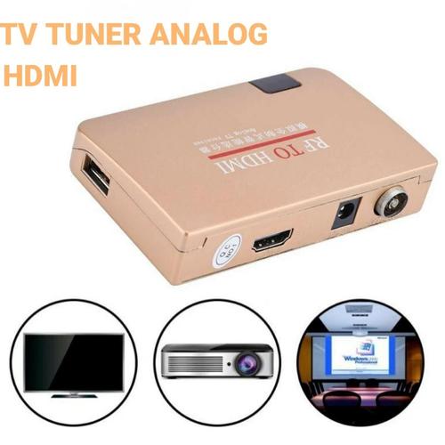 Jual TV Tuner Receiver Analog RF to HDMI convertet dengan remote ...