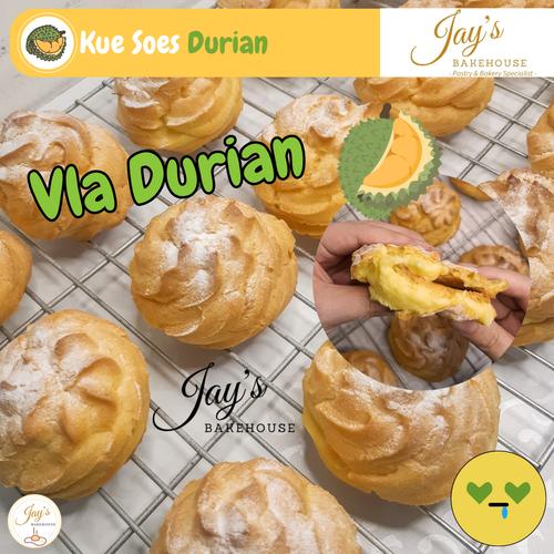 Jual Kue Soes Jadul / Kue Sus Vla Durian / Kue Sus Durian / Soes Durian ...