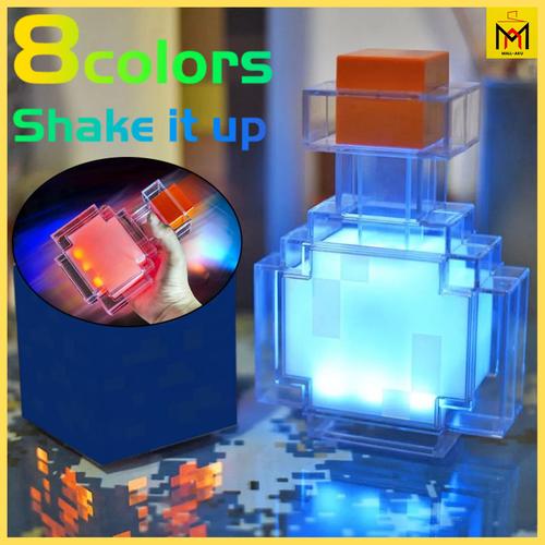 Promo Lampu Meja LED Minecraft Potion Bottle Color Changing RGB ...