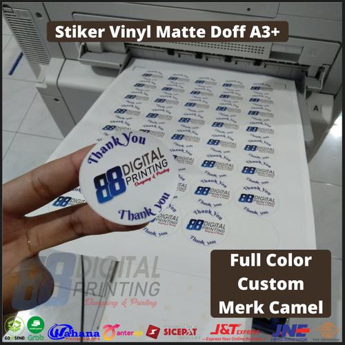 Jual [Print+Cut] Cetak Sticker Vinyl Matte A3+ Waterproof / Sticker ...