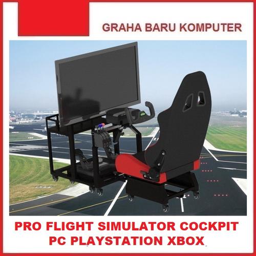 Jual Pro Flight Simulator Cockpit Kursi Gaming Sim Rig PC PS4 PS5 Xbox ...