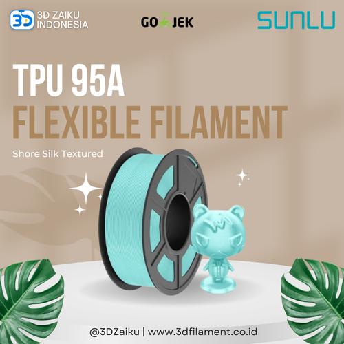 Jual SUNLU 3D Printer 1 KG Flexible Filament TPU 95A Shore Silk ...