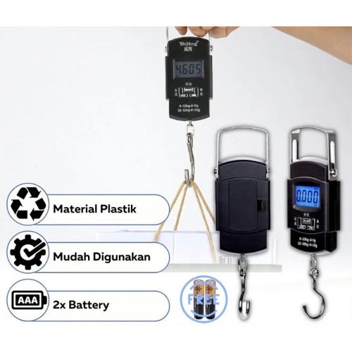 Jual Weiheng Timbangan Digital Koper Gantung 10-50 KG kilo 50kg ...